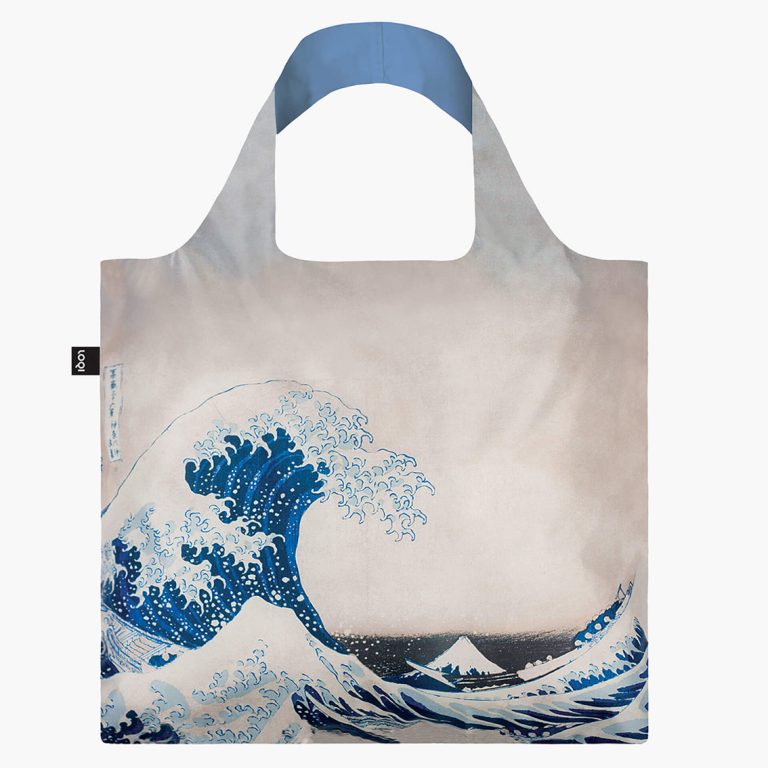 LOQI Hokusai The Great Wave Recycled Tote Bag - Curtain call