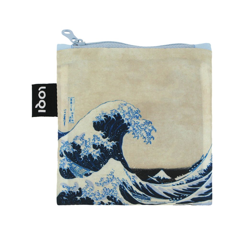 LOQI Hokusai The Great Wave Recycled Tote Bag - Curtain call